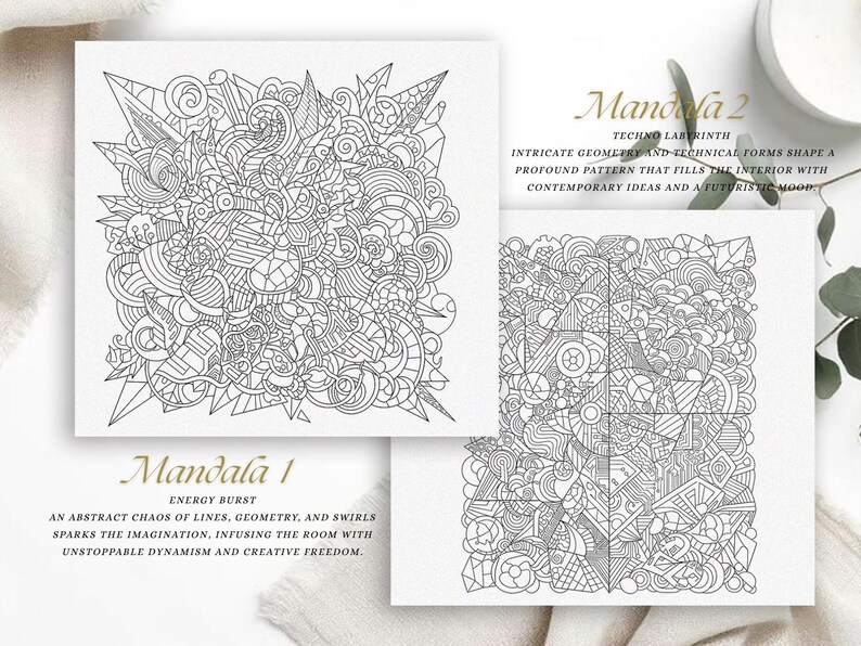 Giant Mandala Coloring Pages for Adults | 10 High-res Printable Art ...