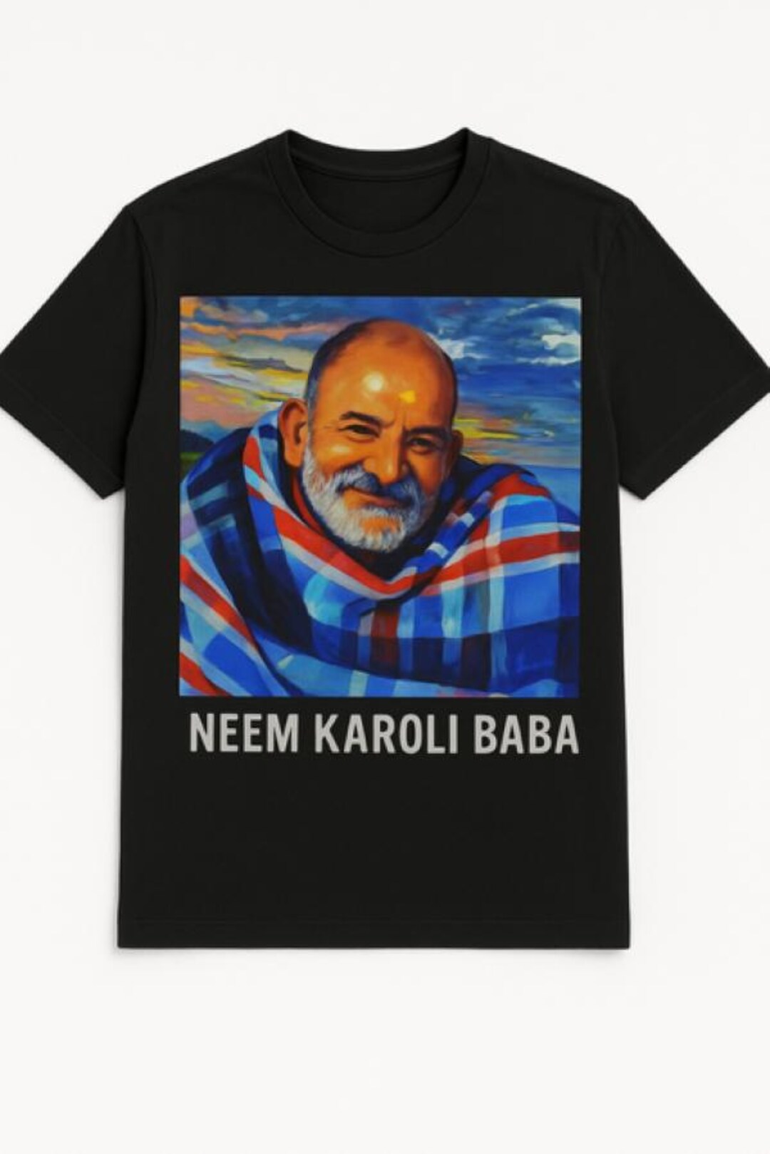 Neem Karoli Baba T-shirt: Spiritual Yoga Tee, Indian Guru Graphic - Etsy