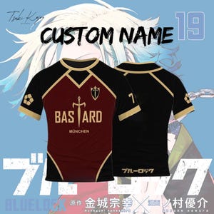 Blue Lock Bastard Munchen Jersey - Etsy
