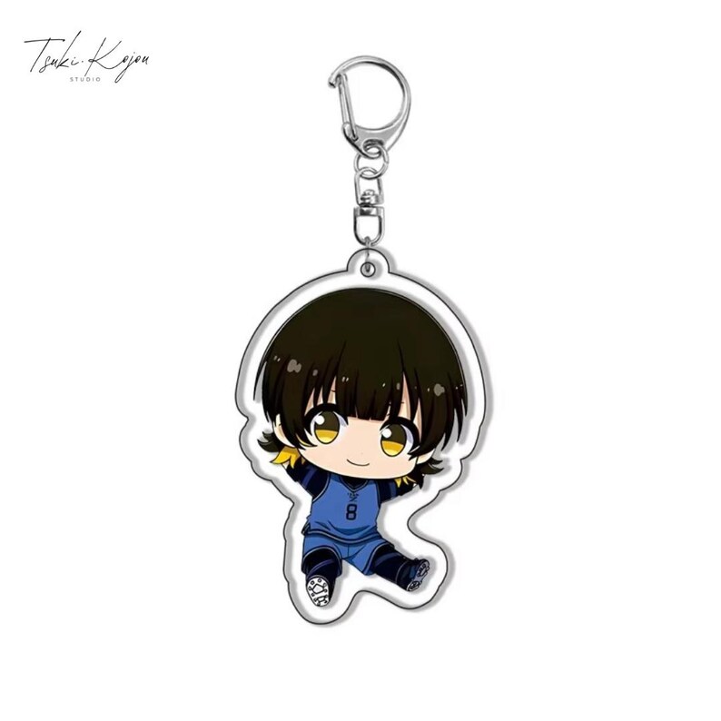 Blue Lock Keychain Set | Anime Chibi Acrylic Keychains | Isagi, Bachira ...