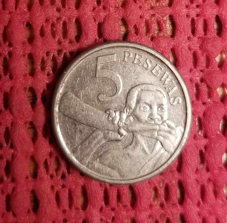 Ghana 5 Pesewas Eagle Coin - Etsy