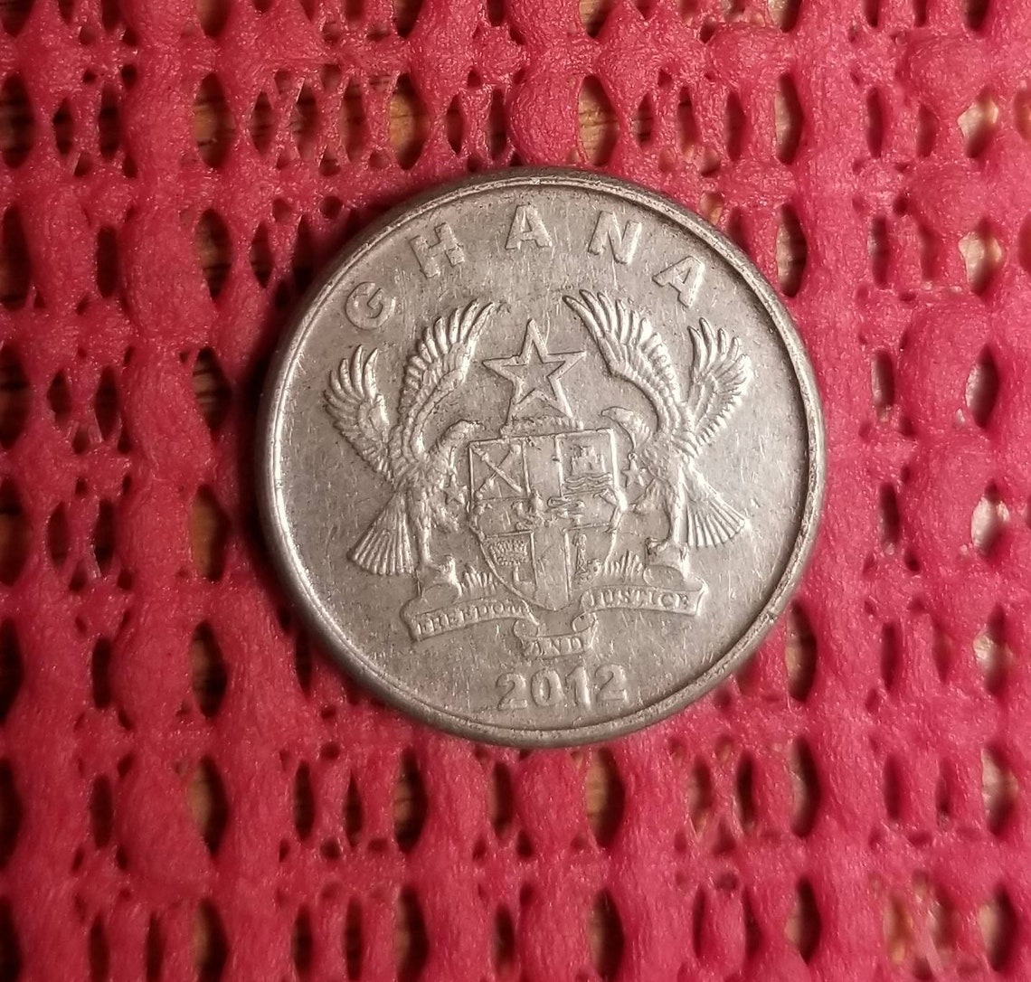 Ghana 5 Pesewas Eagle Coin - Etsy