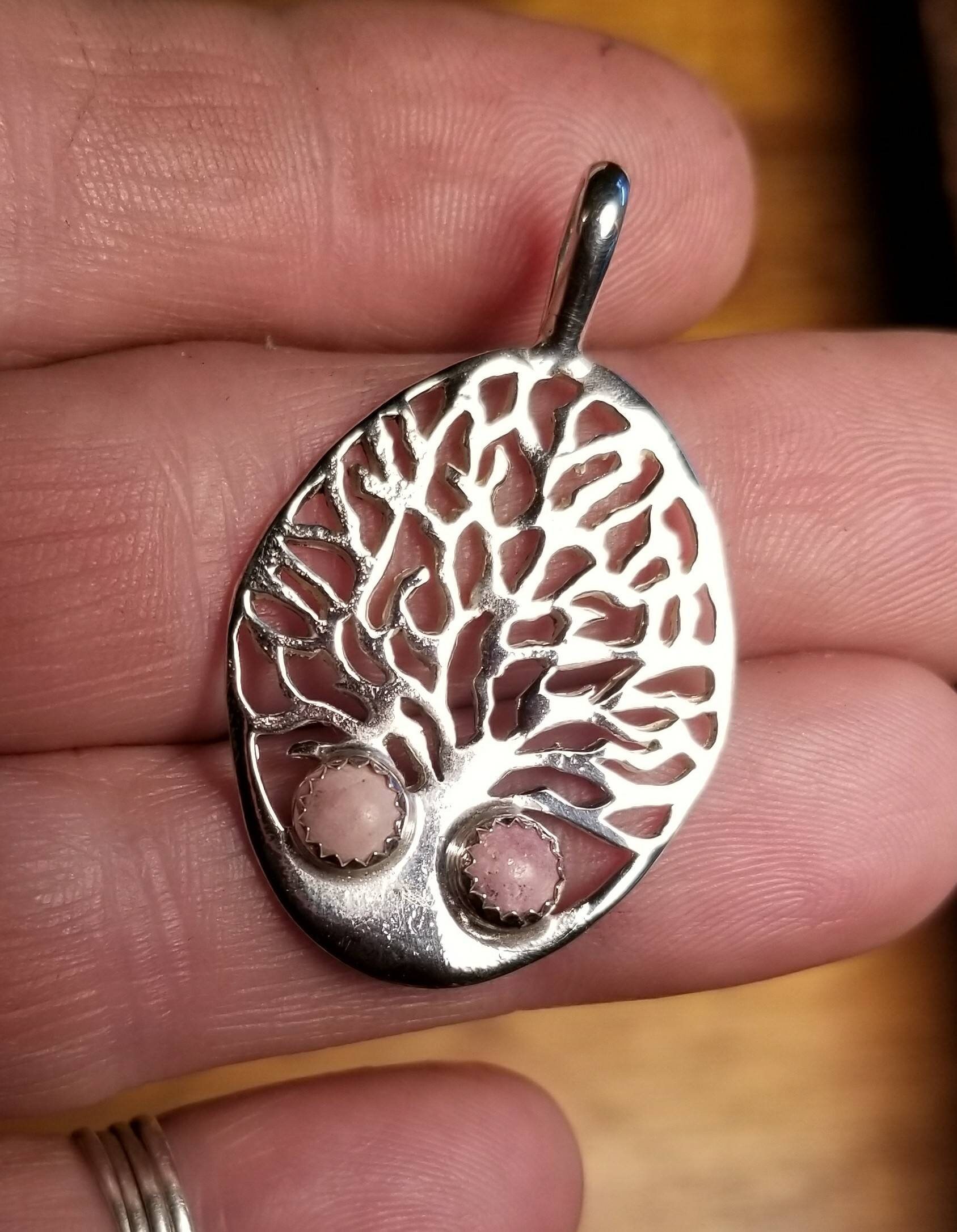 Cherry Blossom Tree Pendant - Etsy