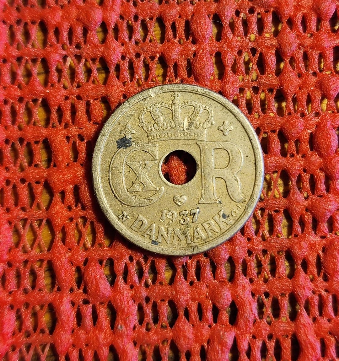 Denmark 10 Ore Crown Coin 1937 - Etsy