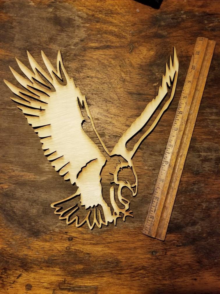 Wooden Eagle Cut Out Decorative Piece - Etsy