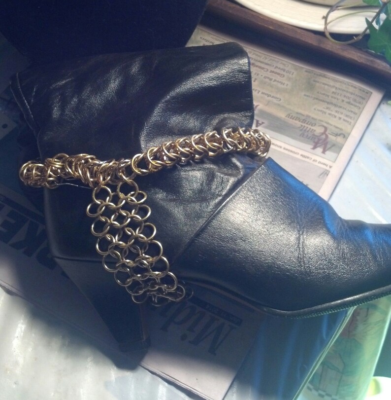 Chainmaile Bootstrap Size 7 to 8 Shoe - Etsy