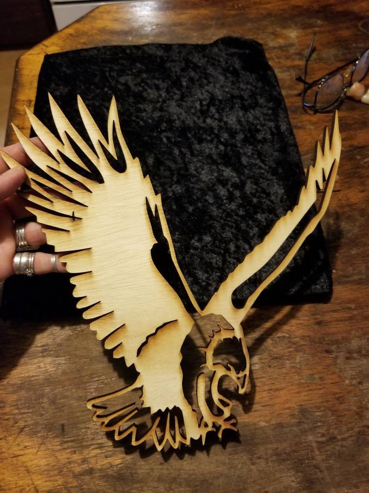 Wooden Eagle Cut Out Decorative Piece - Etsy