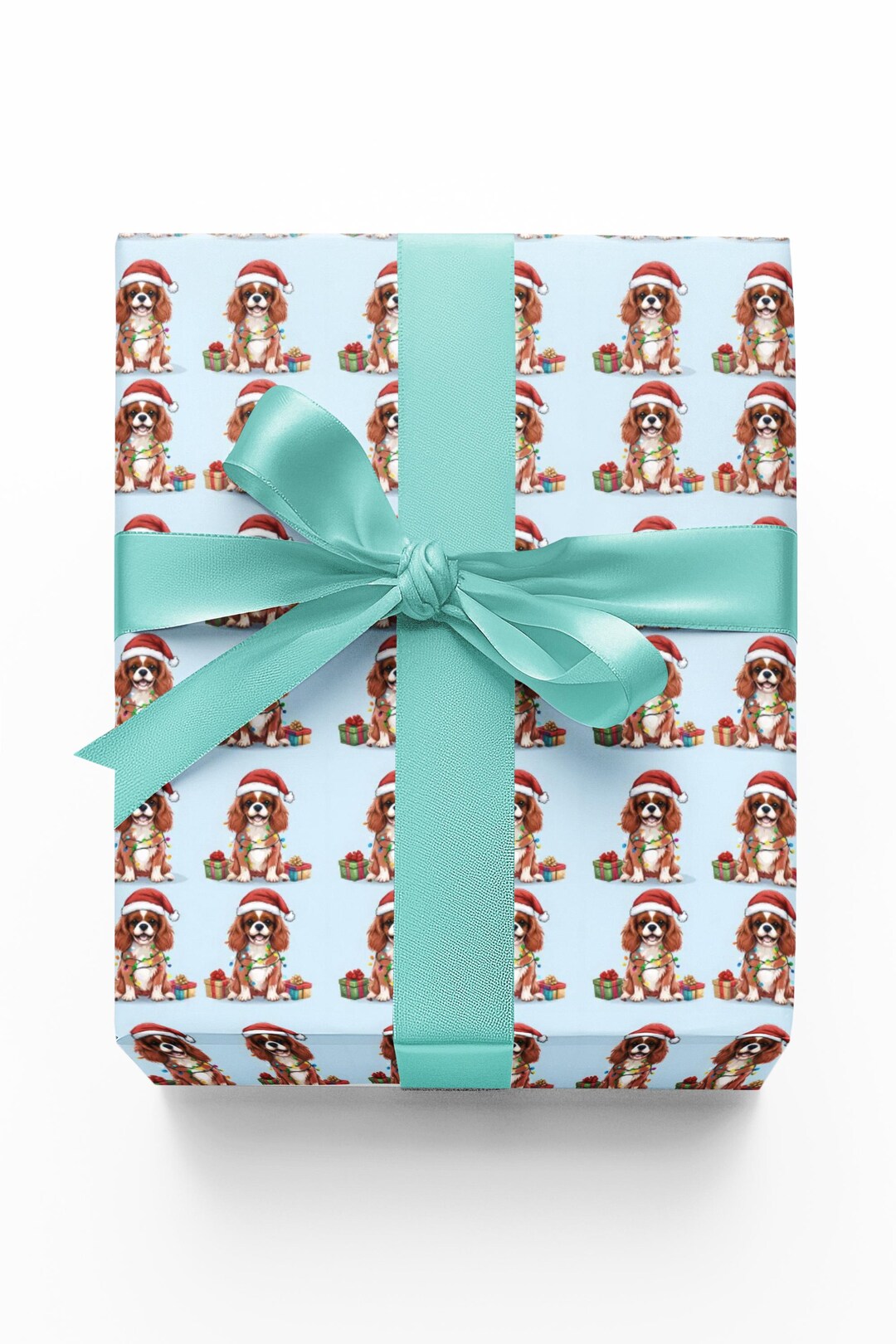 Cavalier King Charles Spaniel Wrapping Paper: Festive Dog Gift Wrap - Etsy