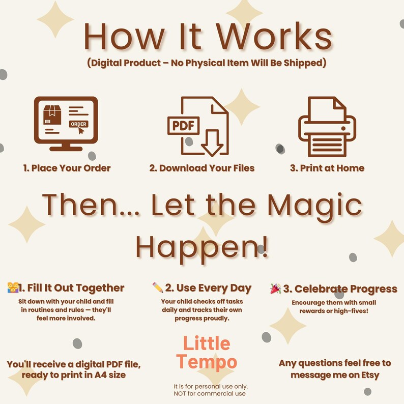 Kids Screen Time Rules Chart - Printable PDF to Limit Screen Time ...