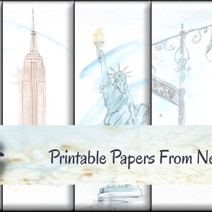 New York Digital STICKERS Set, Goodnotes Stickers, New York Clip Art ...