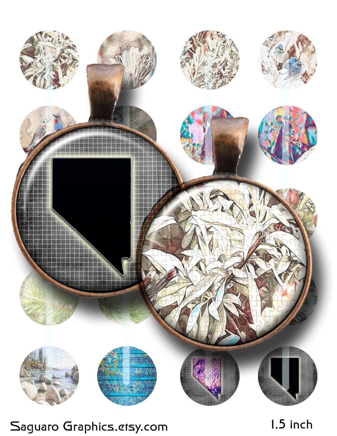 Nevada State Art Collage Sheet: Printable Digital Downloads - Etsy ...