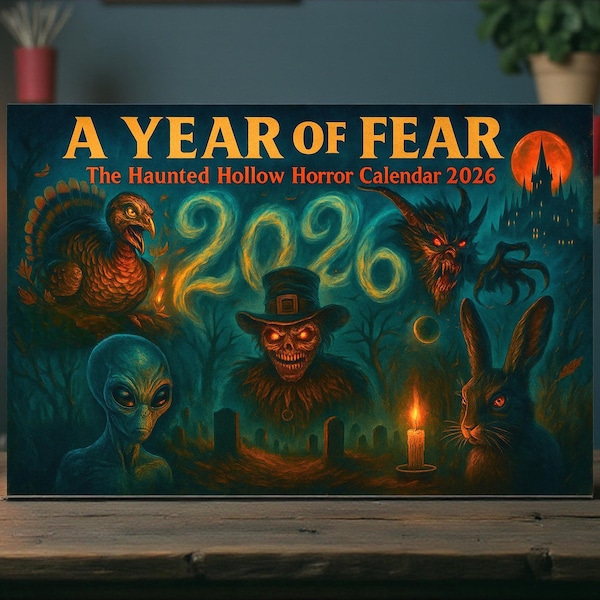 Horror Cat Calendar - Etsy