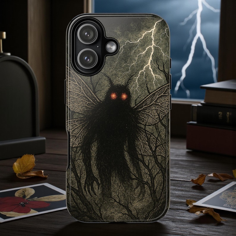 Mothman Phone Case, Cryptid Horror Iphone, Samsung Galaxy, Google Pixel ...