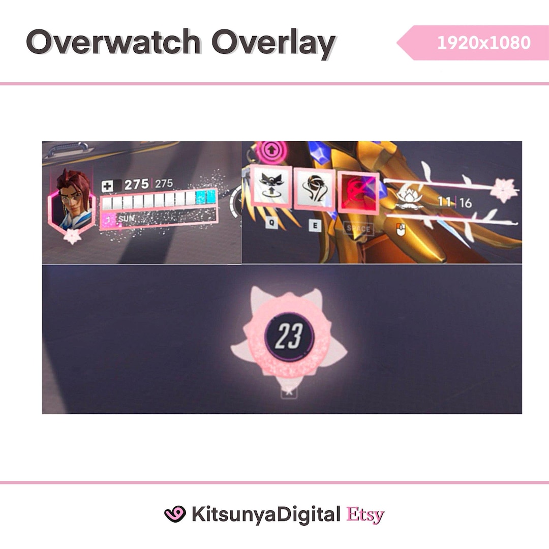 Lifeweaver Petal Bloom Overlay | Overwatch Twitch Stream HUD for OBS ...