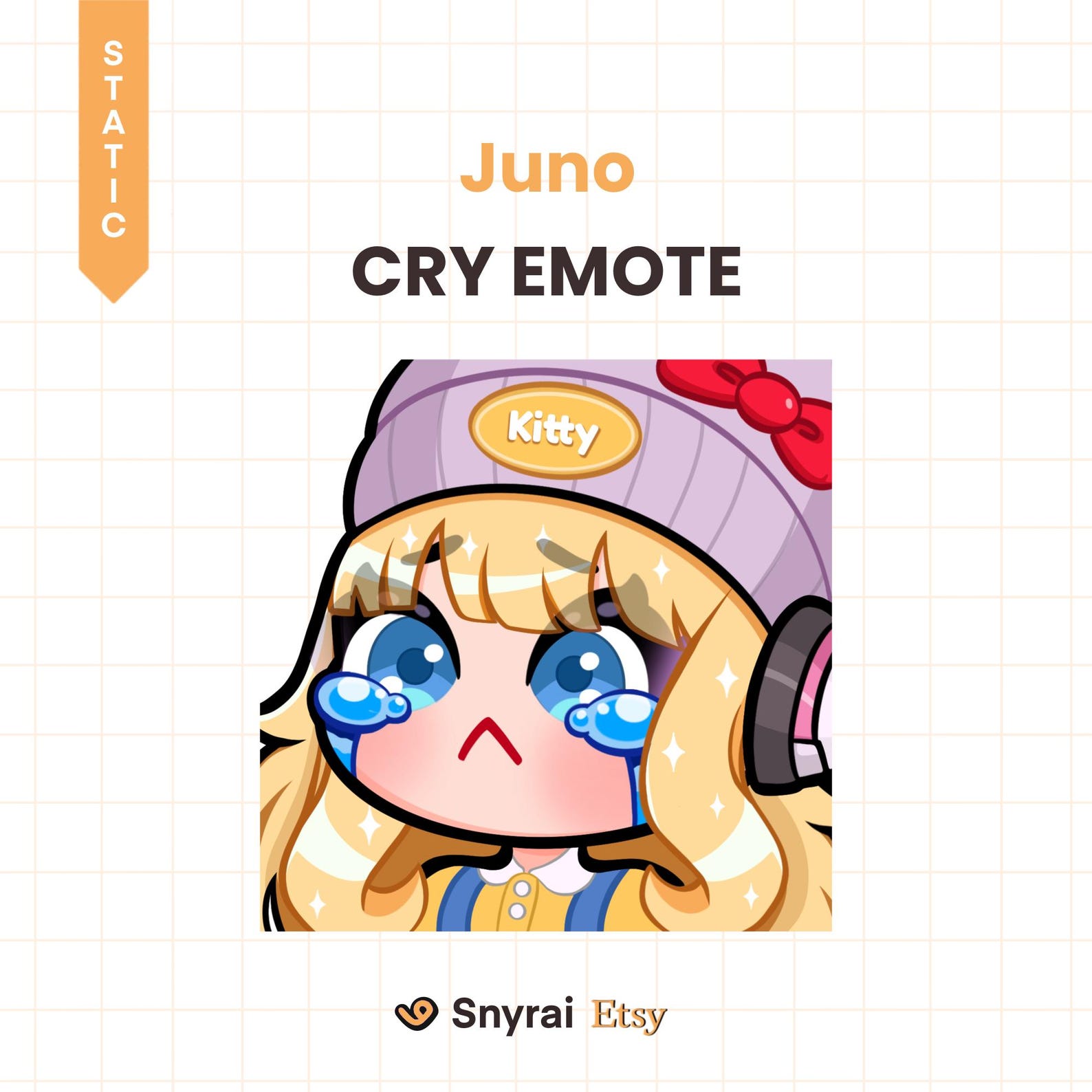 Crying Juno Emote | Kitty and Her Friends | Overwatch | Juno | Twitch ...