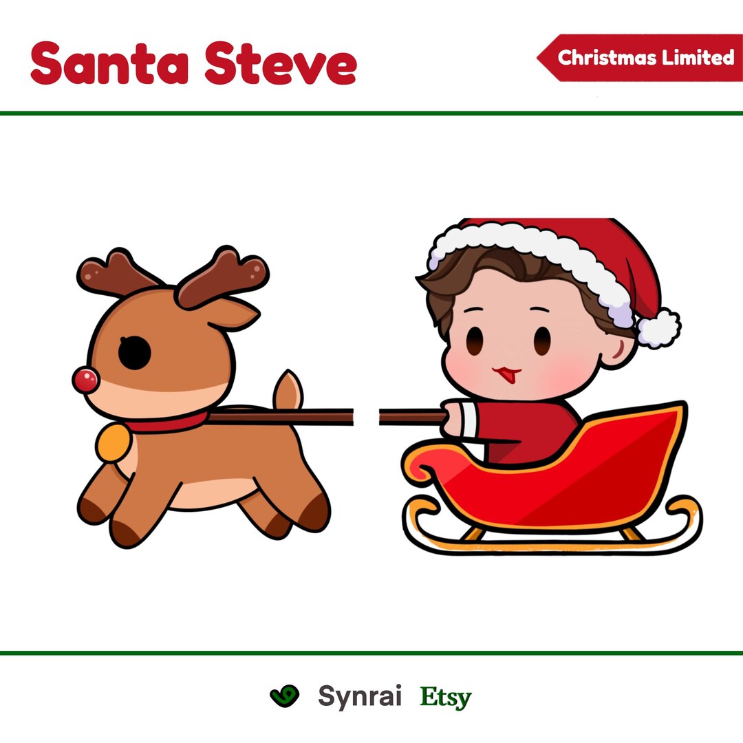 Santa Steve Harrington Emote | Emoji for Twitch & Discord | Dead by ...