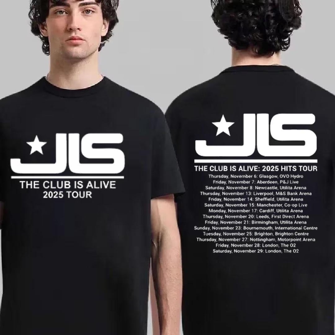 Jls Tour T-shirt, the Club is Alive 2025 UK Tour Shirt, Five 90s Boy ...