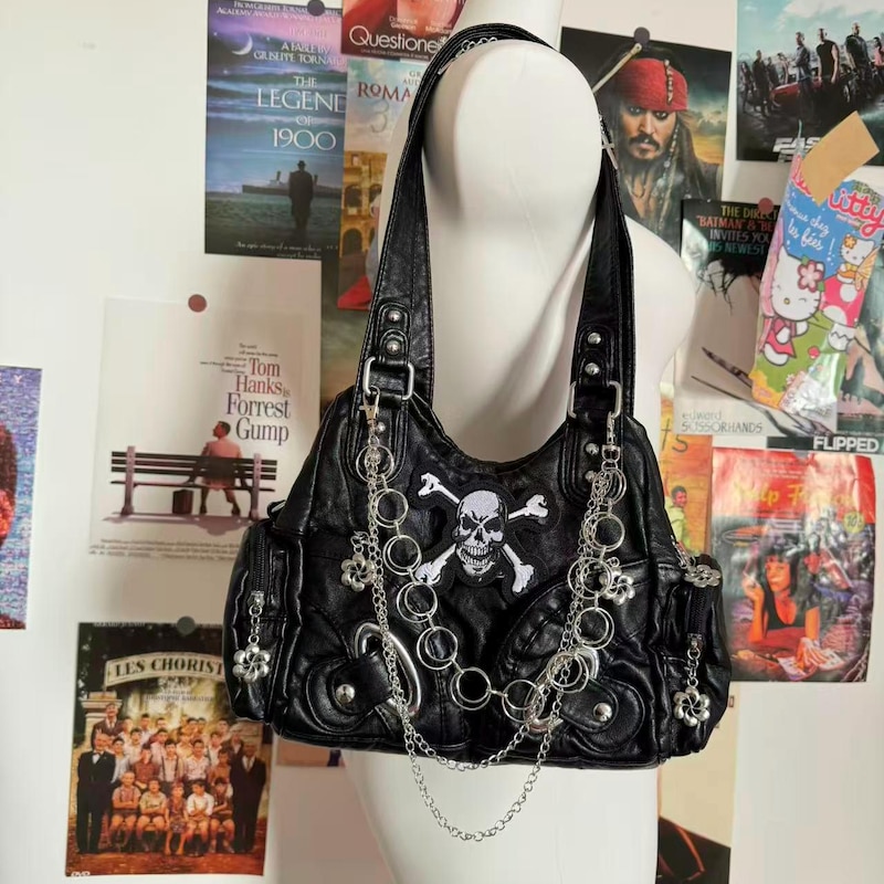 Y2k Punk Skull Bag - Etsy