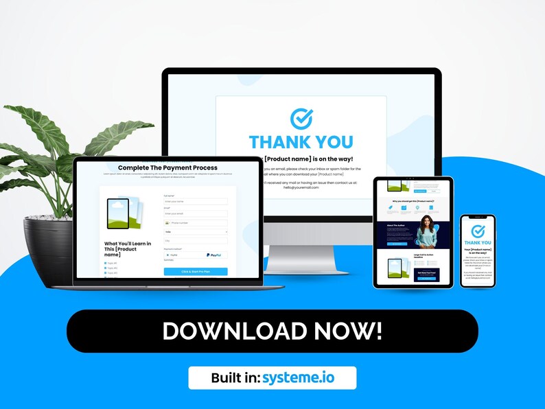 3-step Sales Funnel Template Built in Systeme.io | Sell Any Product ...