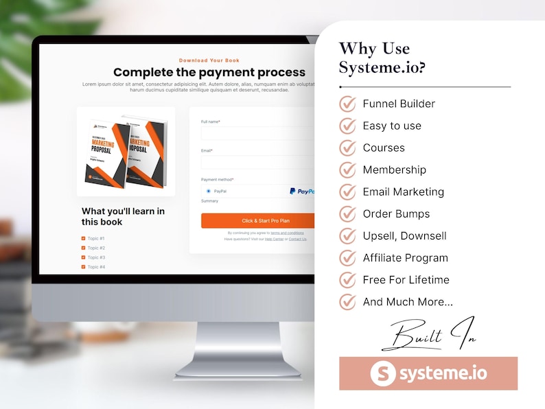 E-book Funnel Template Built in Systeme.io | Sell Your E-book Like a ...