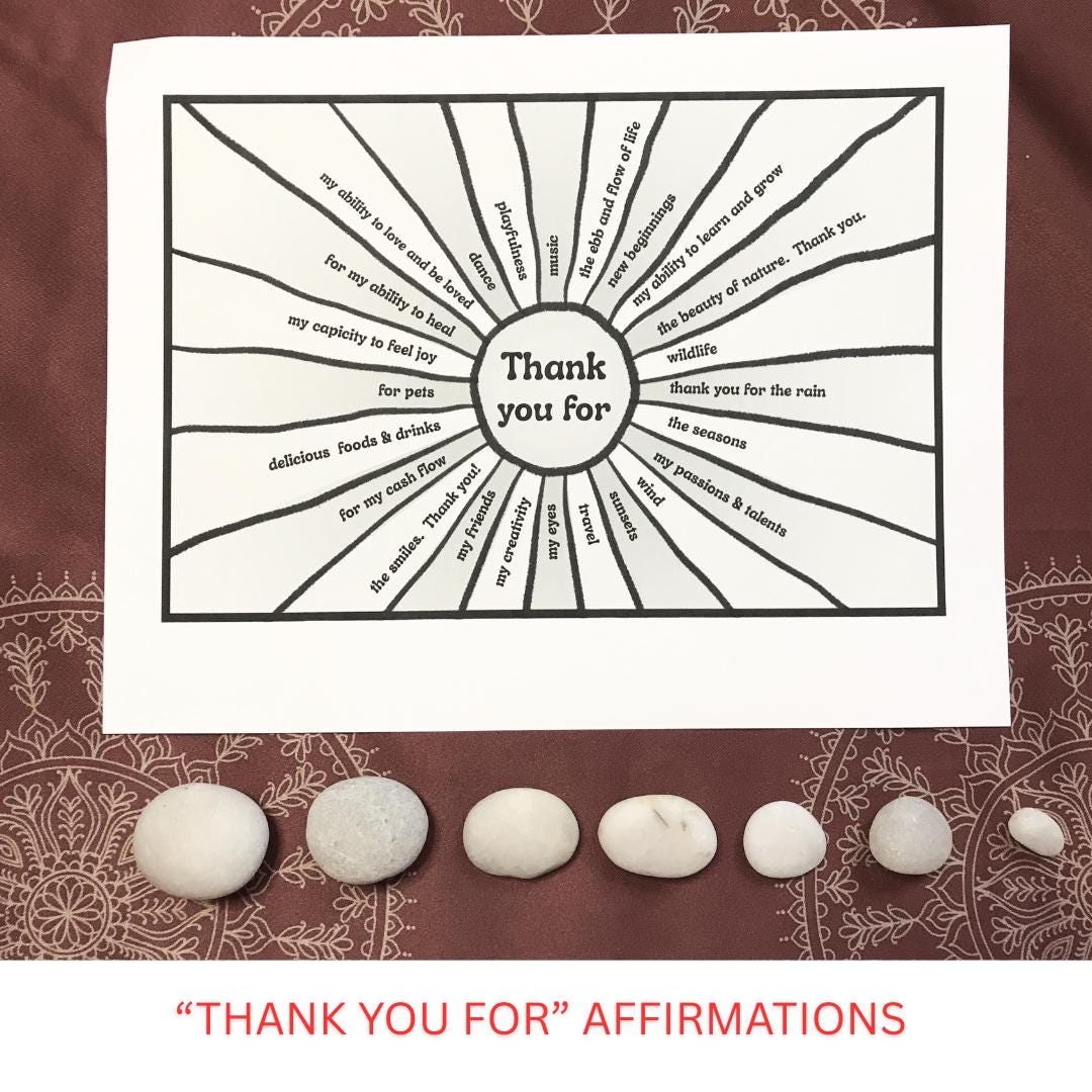 THANK YOU FOR: Manifesting Coloring Page - Etsy