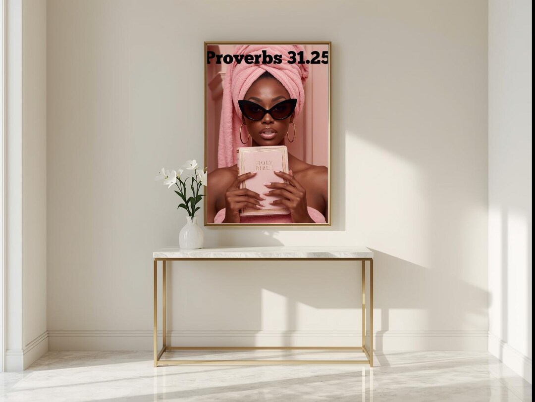 Proverbs 31 Scripture Art | Christian Wall Art, Woman of Faith (digital ...