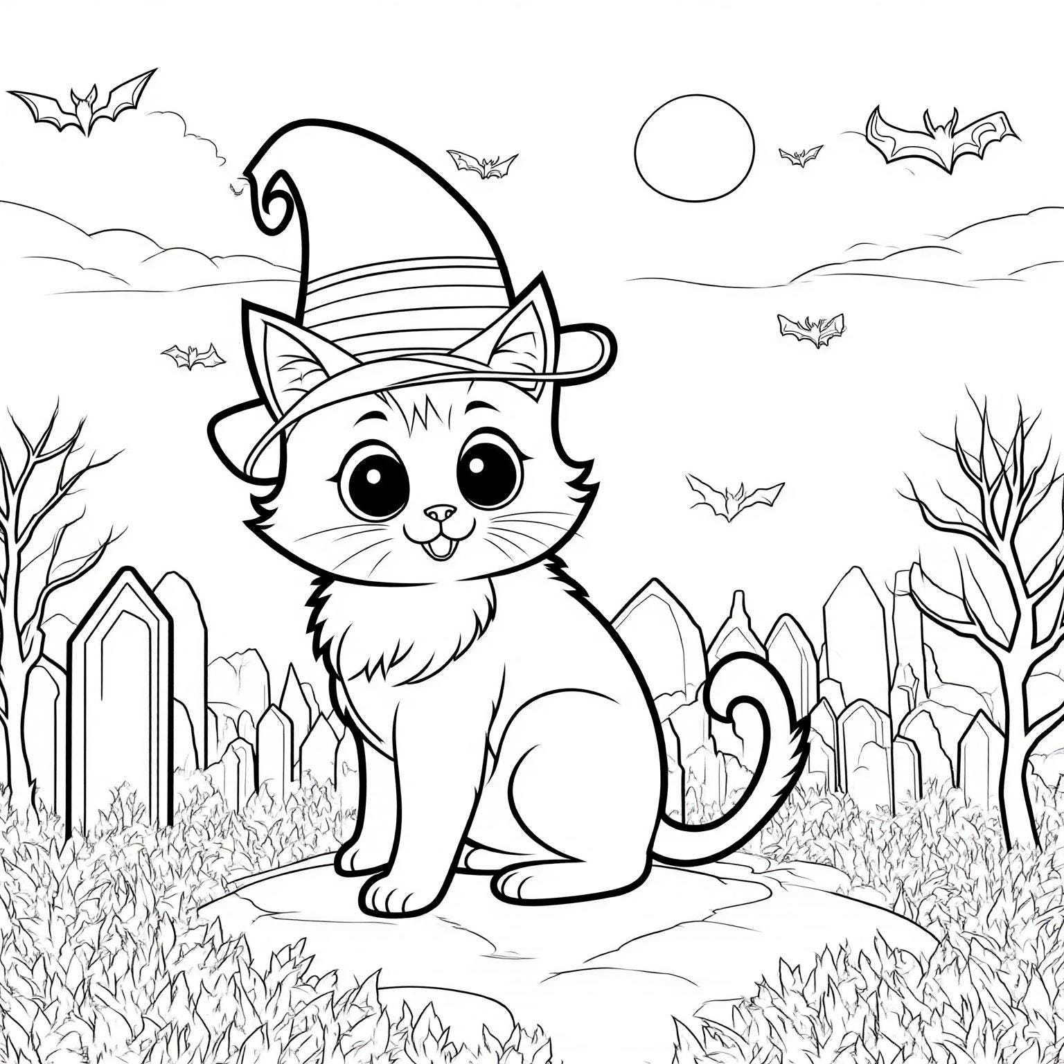 Digital Cat and Dog Halloween Fall Coloring Pages - Etsy