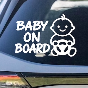 Baby Driver on Board Car Window Decal | Vinyl Car Window Sticker | Cute ...