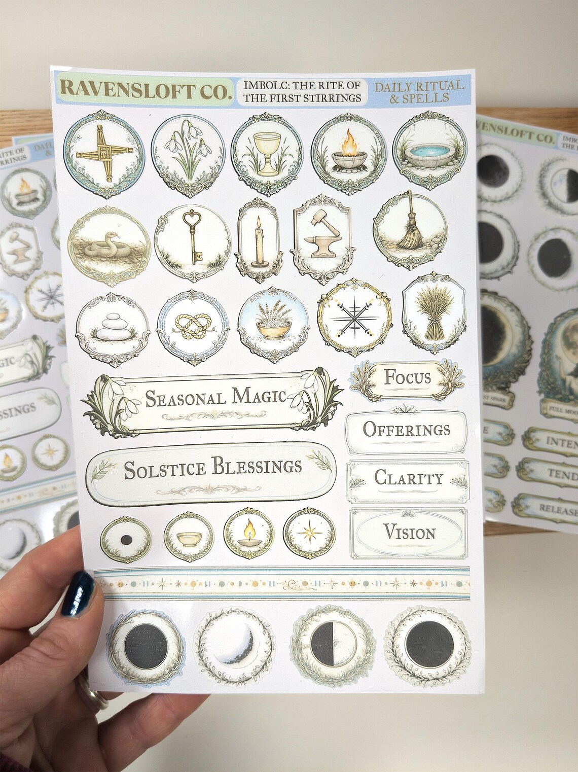 Imbolc Sabbat Planner Stickers Bundle • Wiccan Pagan Sabbats • Journal ...
