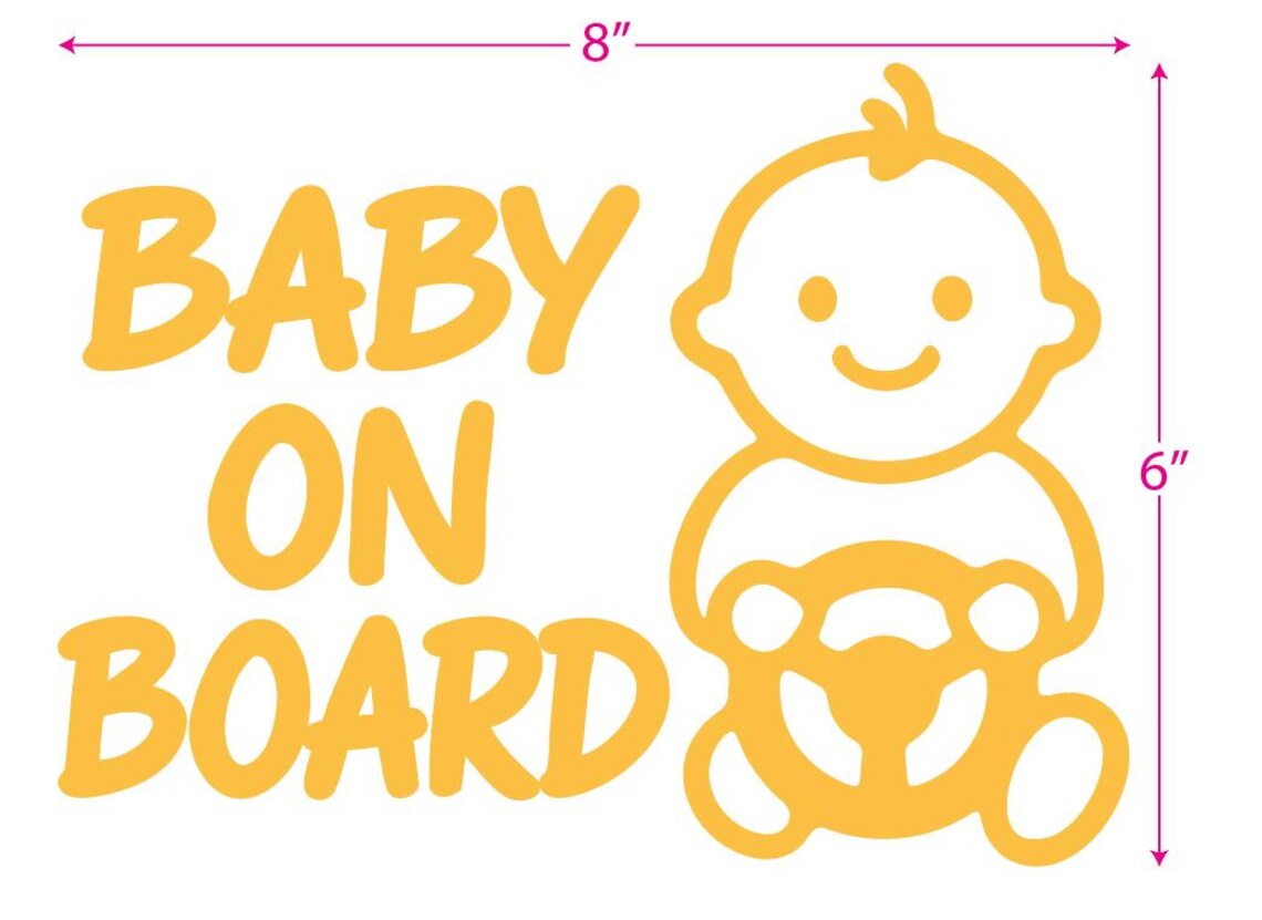 Baby Driver on Board Car Window Decal | Vinyl Car Window Sticker | Cute ...