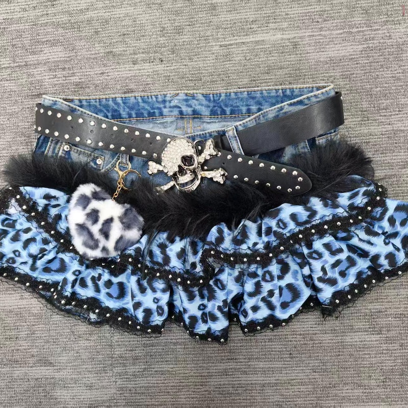 Leopard Print Mini Skirts - Etsy