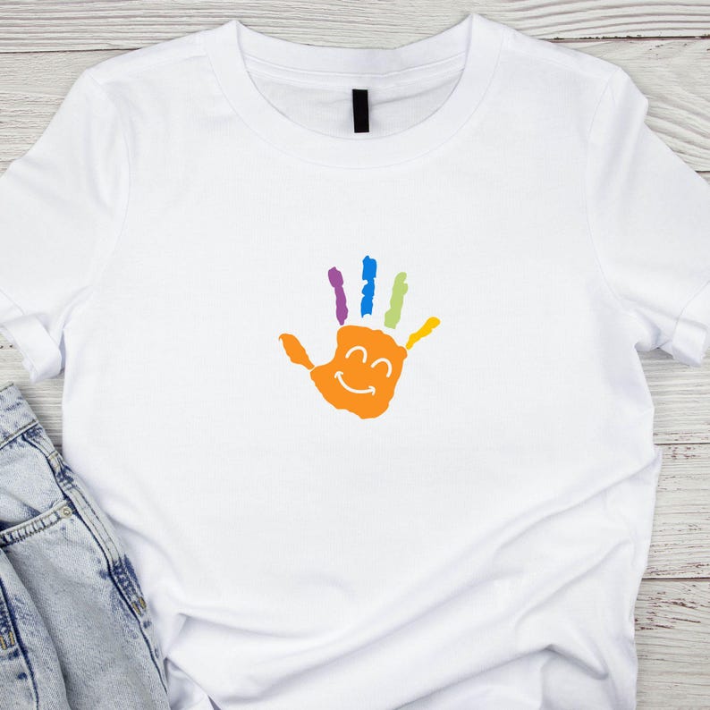 Handprint SVG Bundle, Child Hand Print Clipart (instant Download) - Etsy