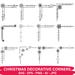 Christmas Corner Frames Clipart | Poinsettia & Holly (digital Download ...