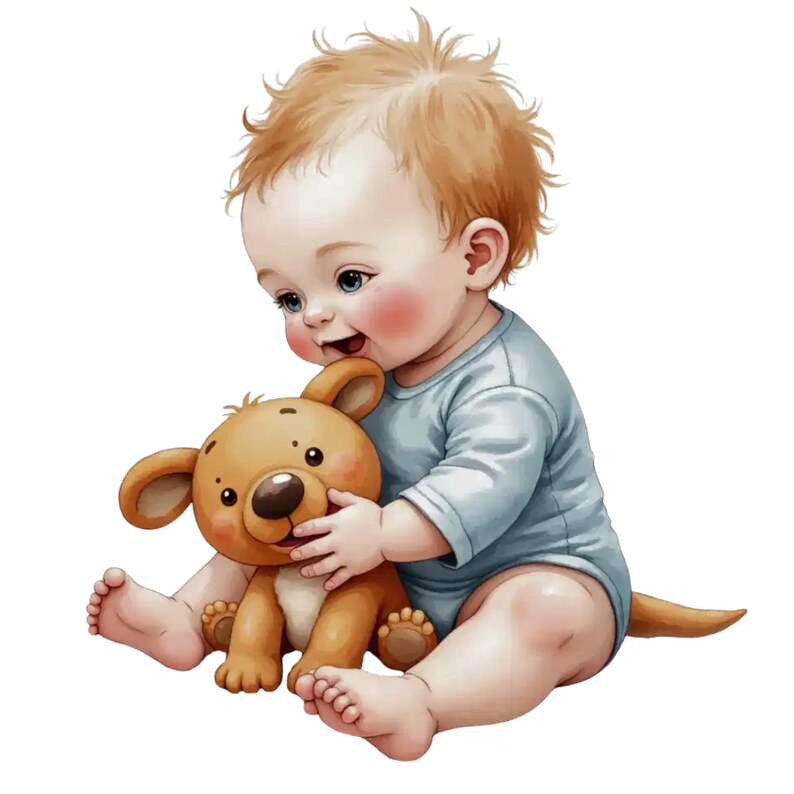 Watercolor African American Kids Clipart: Black Children Illustrations ...