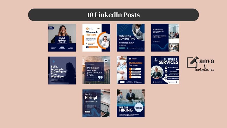 Linkedin Content Templates: Canva-ready Designs for Social Media ...