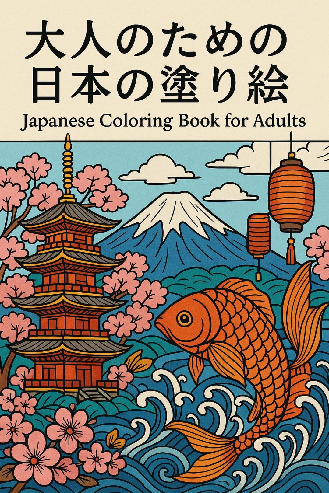 Kenji Yamamoto Japanese Coloring Book: Mental Health & Zen (digital ...