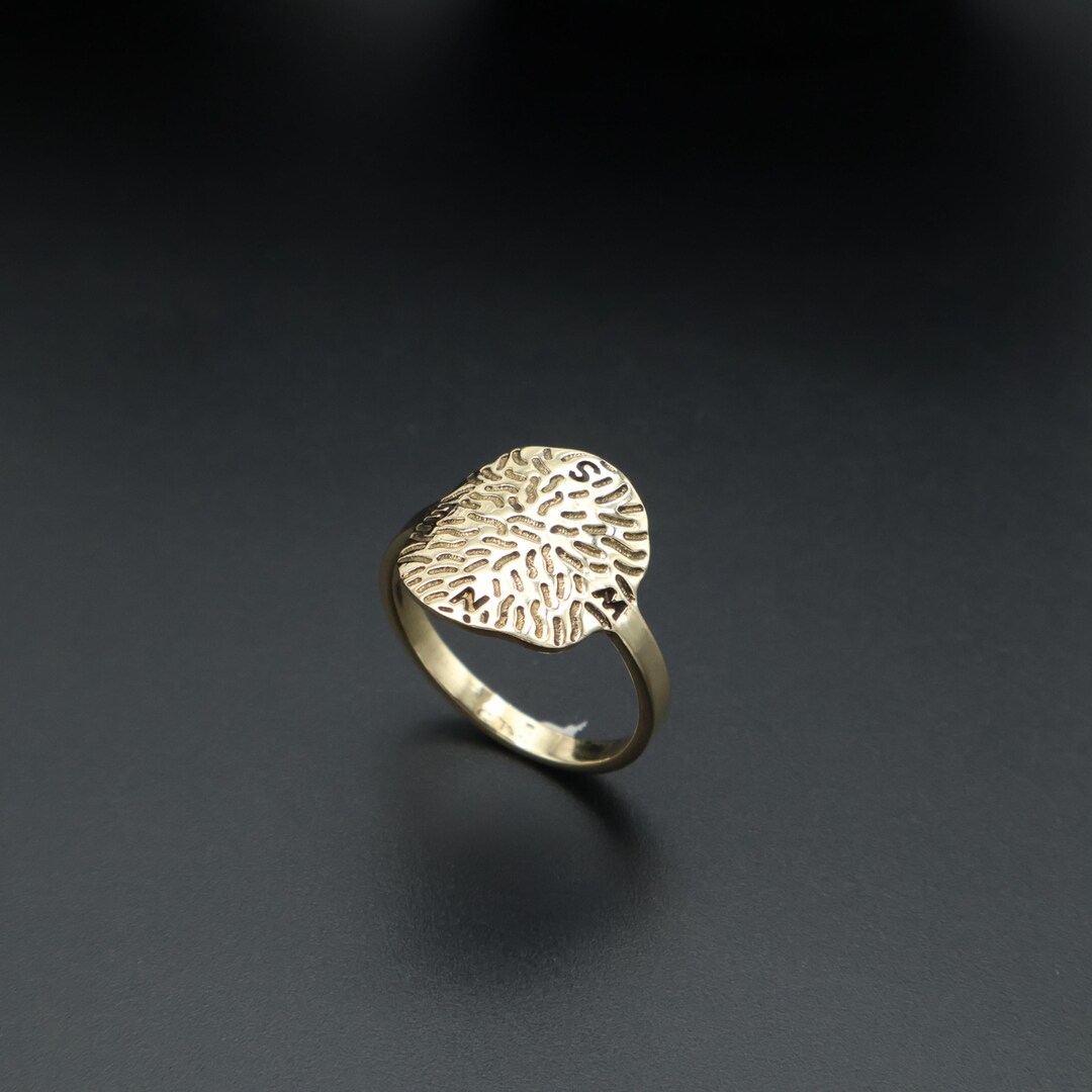 Handmade Textured Brass Coin Ring – Adjustable Boho Statement Jewelry ...