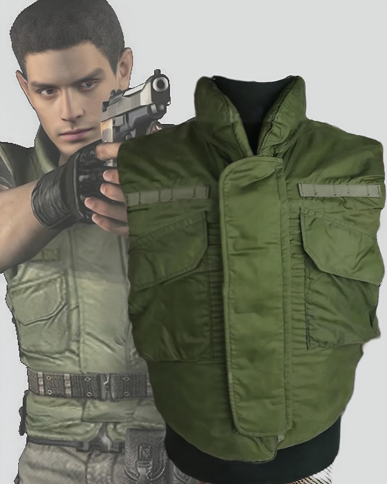 Chris Redfield STARS Vest: Resident Evil Inspired Cosplay - Military ...