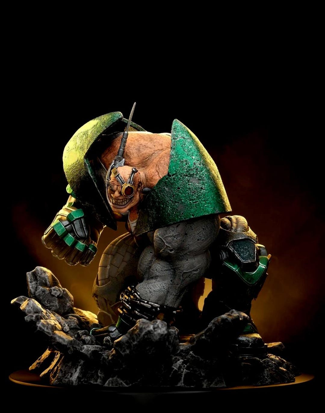 The Emerald Behemoth – Armored War Titan STL Statue - Etsy UK