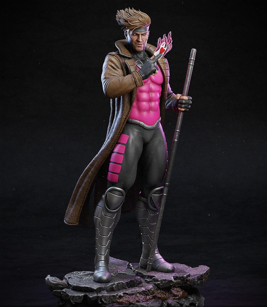 The Arcane Cardmaster – Kinetic Rogue Hero STL Statue - Etsy