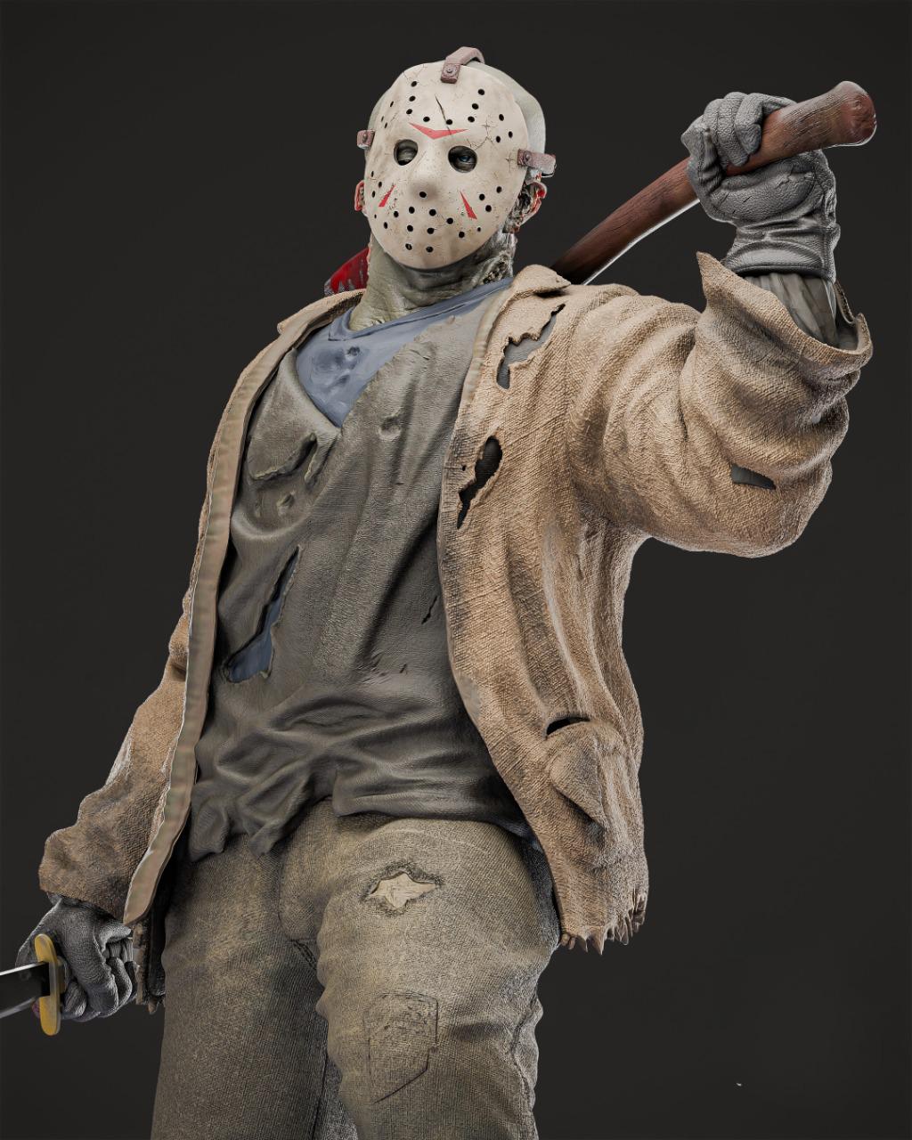 The Masked Hunter – Lake Nightmare STL Statue - Etsy