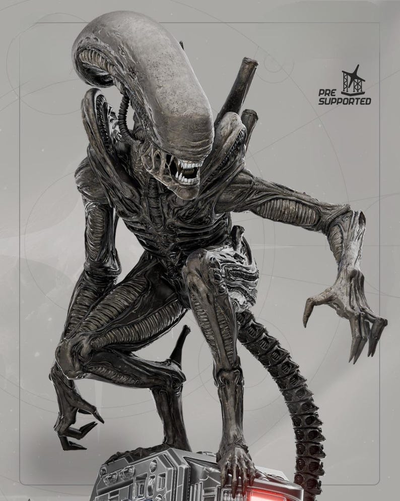 Eclipse Hunter - Hiveborn Predator STL Statue - Etsy