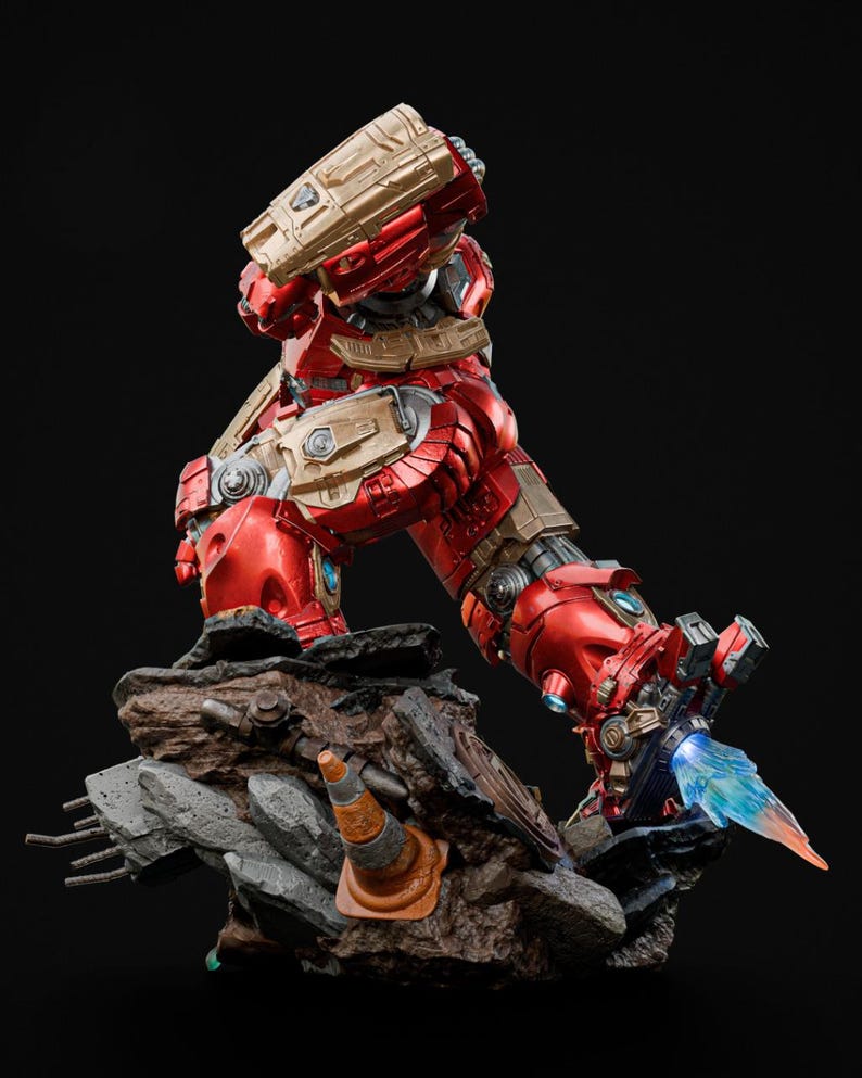 The Titan Enforcer – Armored Colossus STL Statue - Etsy