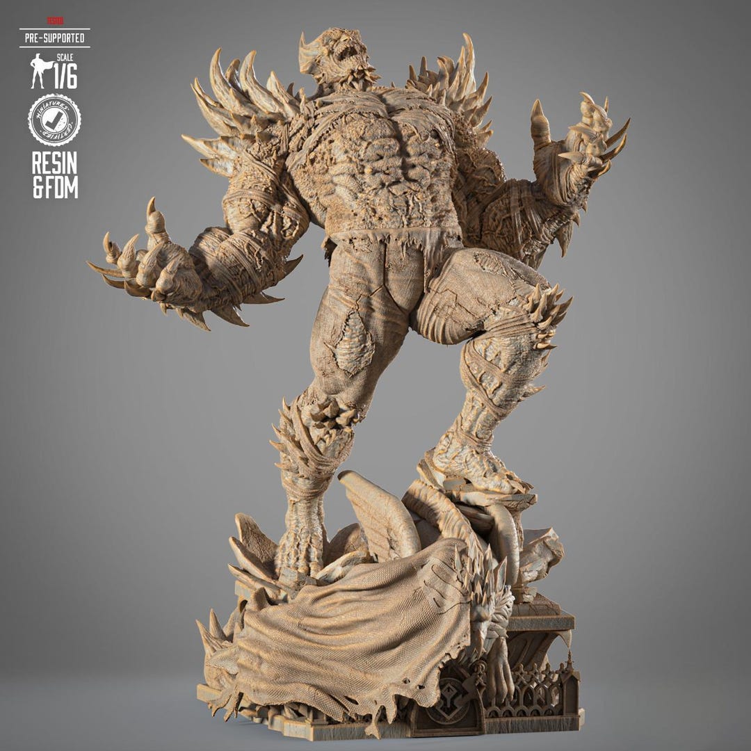 Obsidian Behemoth – the Doomed Knight STL Statue - Etsy