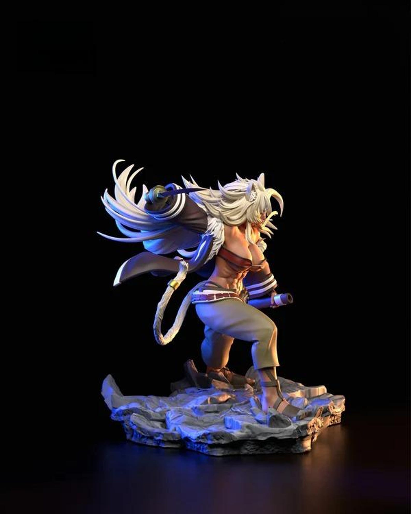 Wolfblade Warrior – Savage Strength STL Statue - Etsy