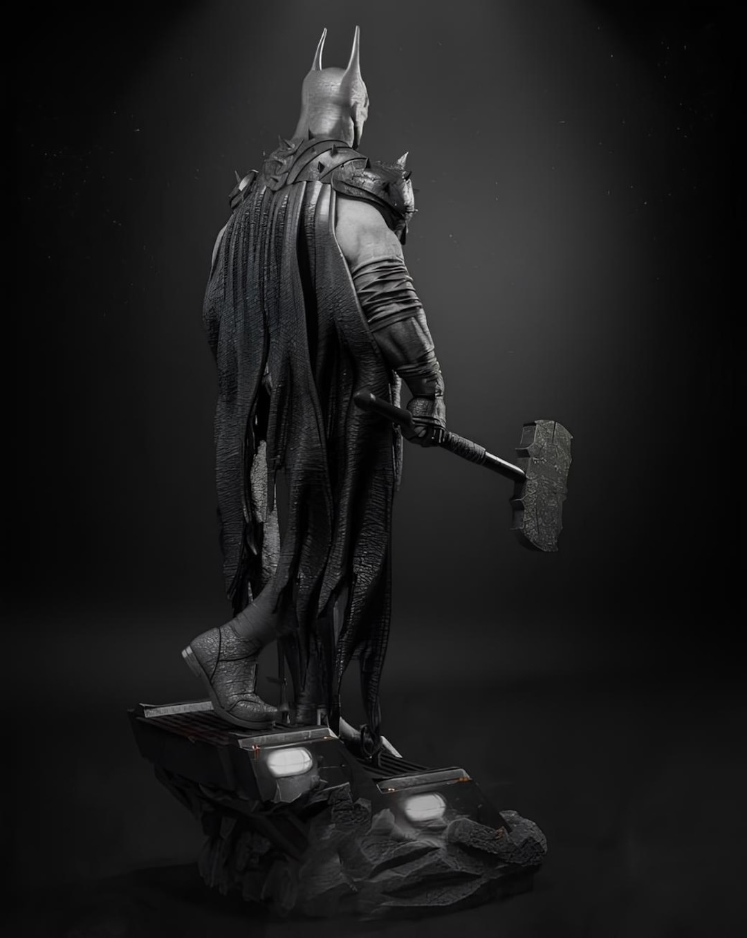 Big Black Bat Vigilante - Halloween Hero STL 3D Model - Etsy