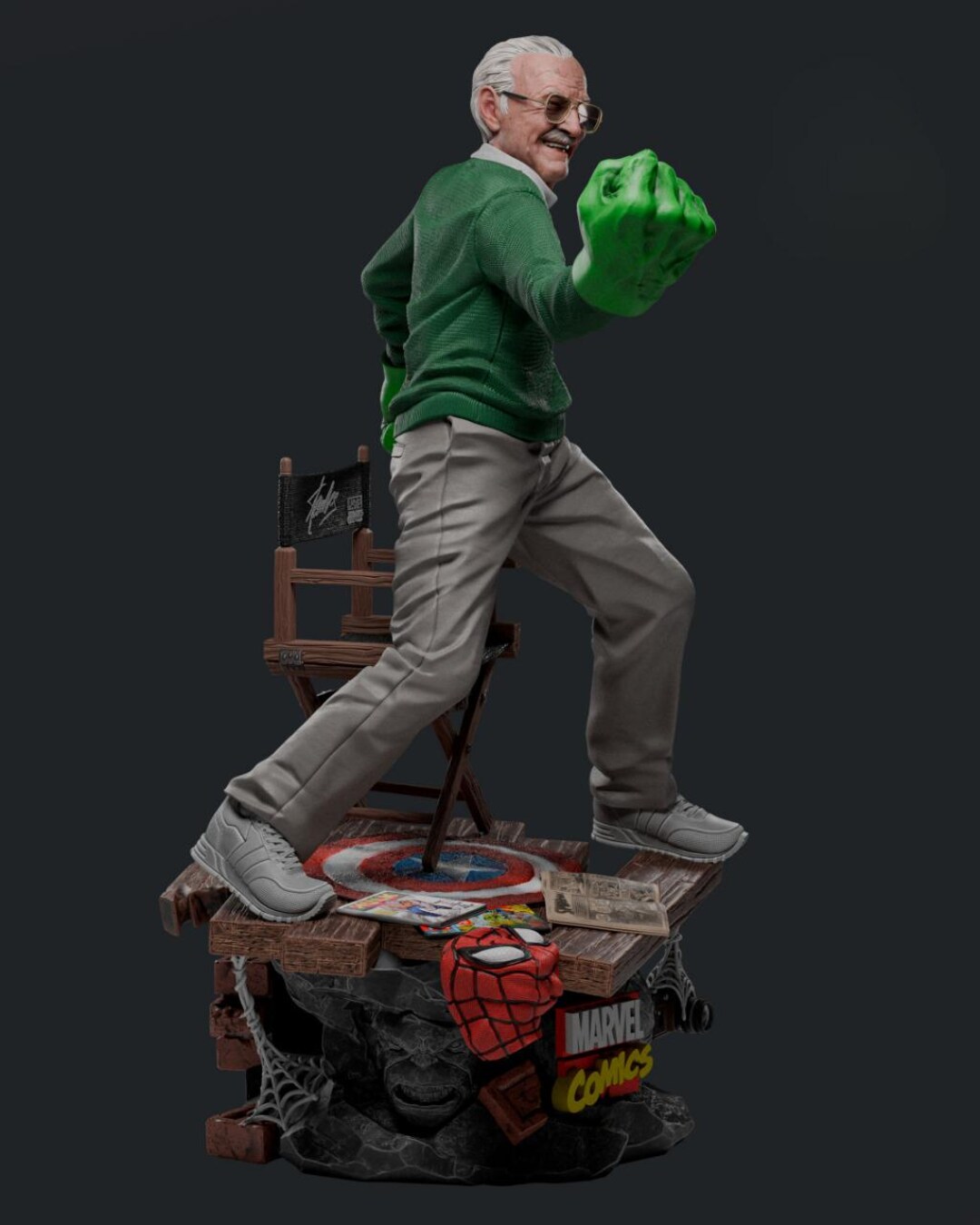 The Legendary Storyteller – Comic Universe Creator Tribute STL Statue ...
