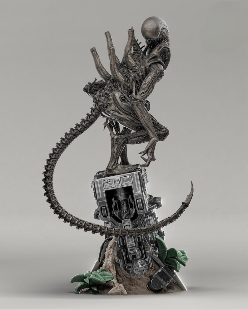 Eclipse Hunter - Hiveborn Predator STL Statue - Etsy