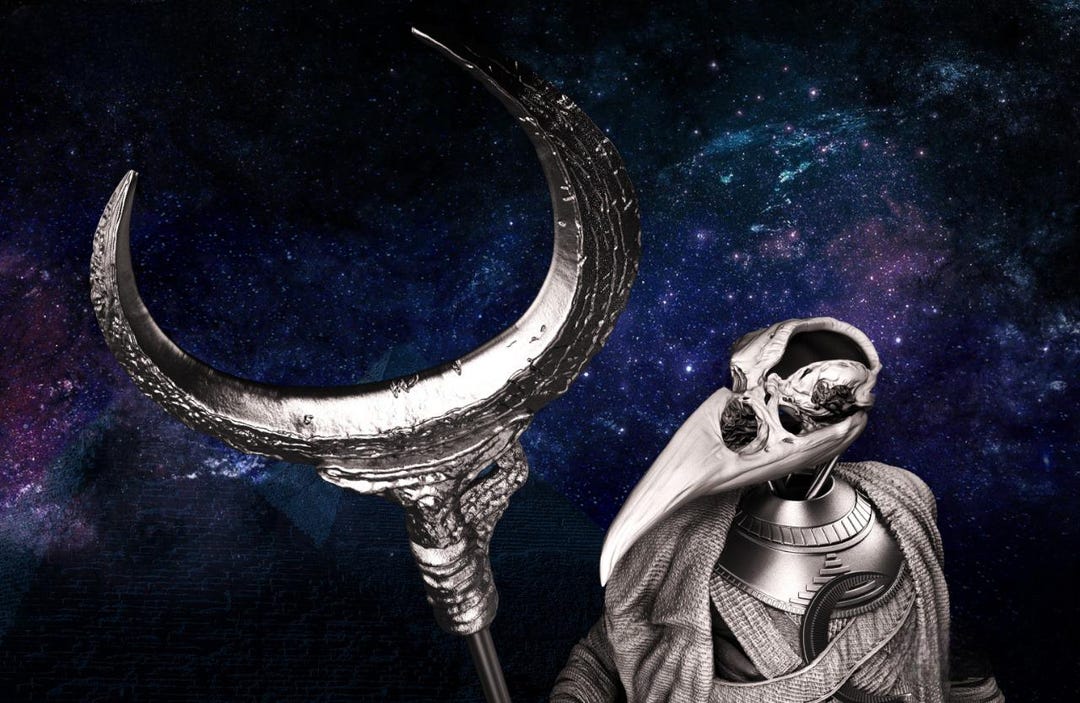 Eternal Moon God STL | Mystical Deity 3D Print Model - Etsy