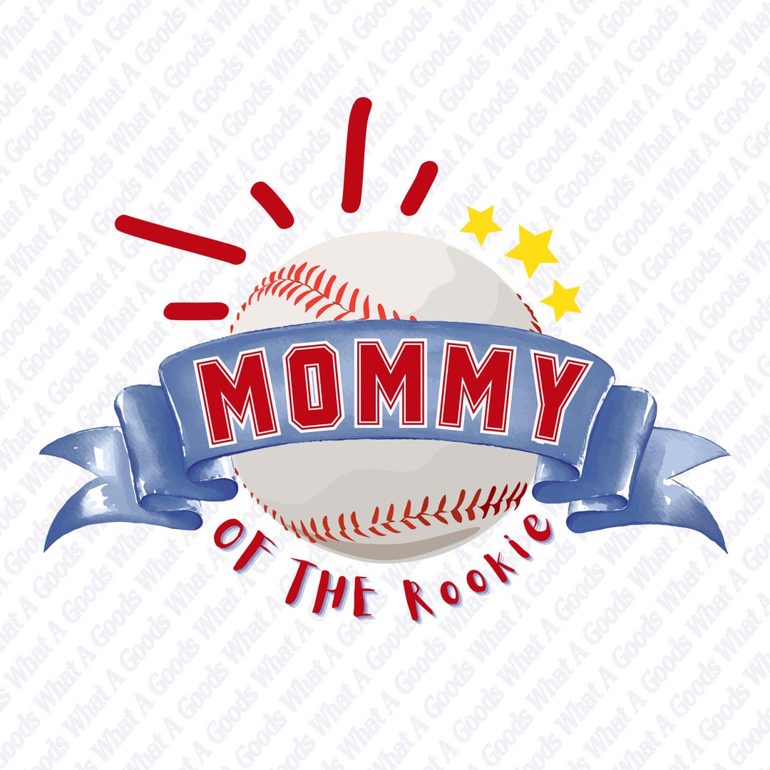 Mommy of the Rookie Baseball PNG – Patriotic Red & Blue Sublimation ...